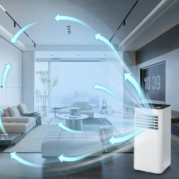 10000 BTU Portable Air Conditioner with Fan Dehumidifier Sleep Mode ...